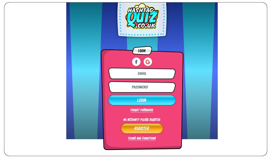 Register And Login As A Player | Hashtag Quiz User Guide - No. 1 Free ...
